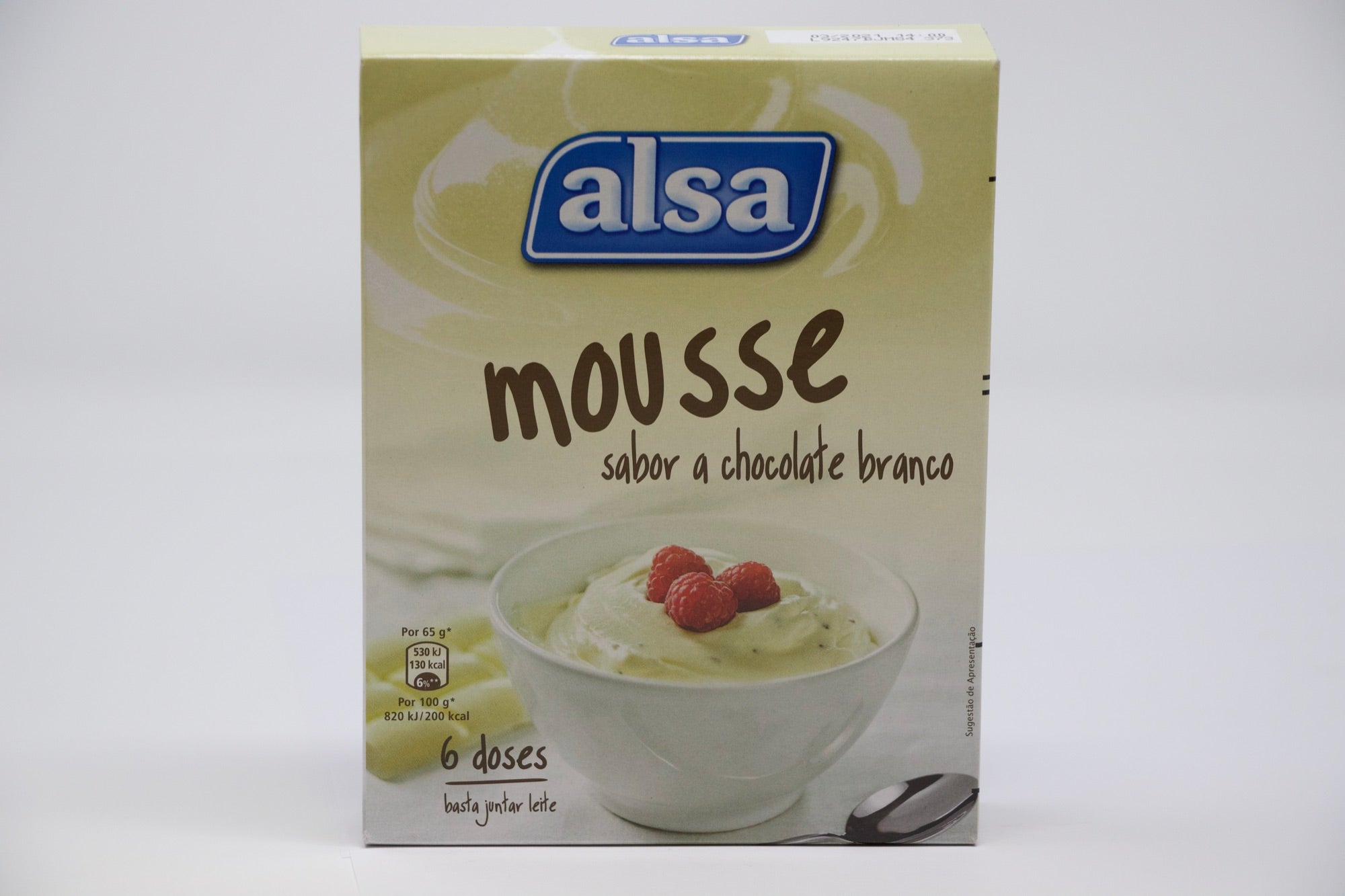 Alsa Mousse Whit Chocolat 133g