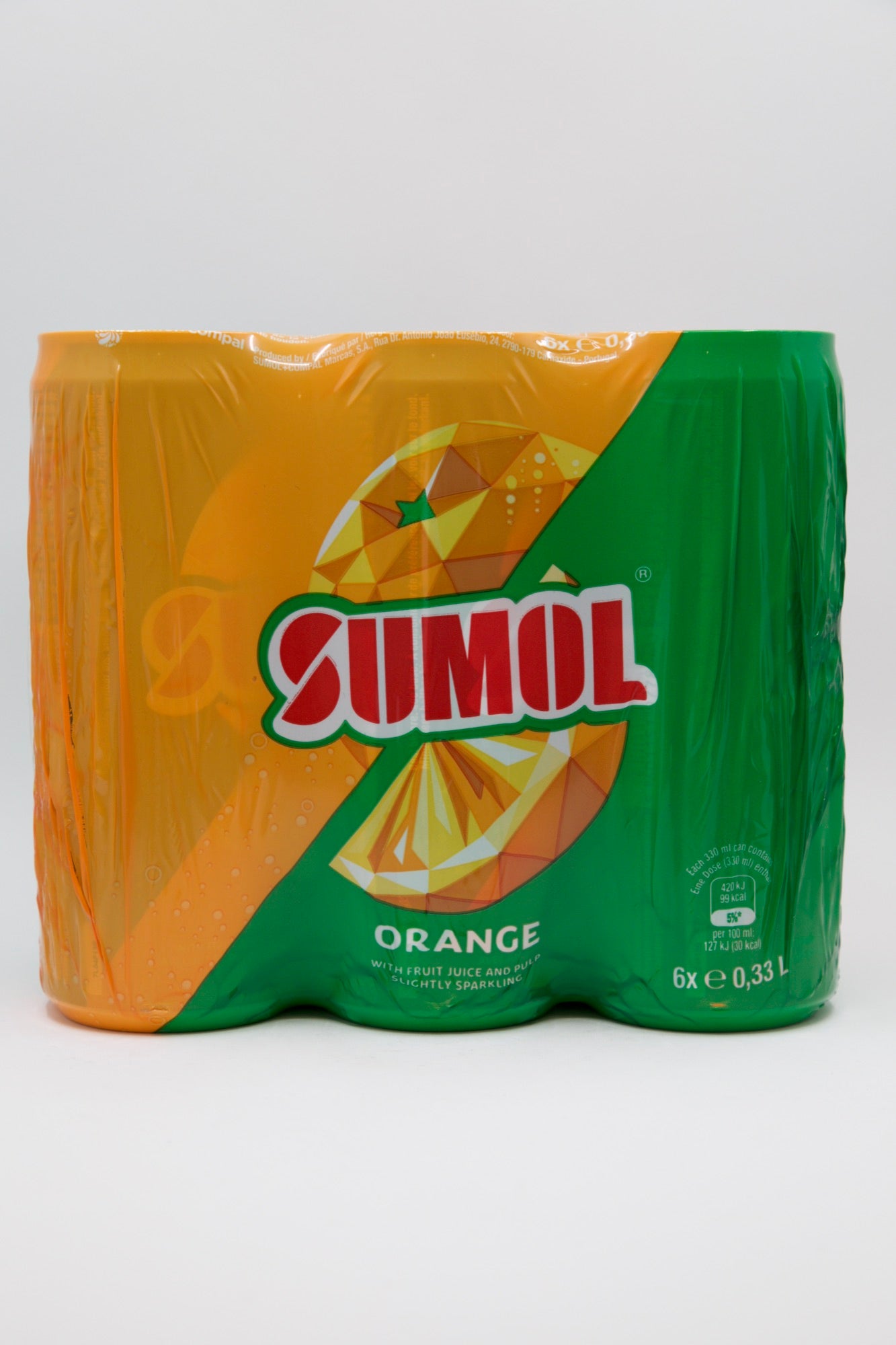 Sumol Orange / 6 Cans x 330ml